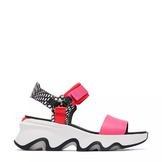 Sorel Women's Kinetic Impact Y-Strap High Wedge Sandal | The Shoe Company