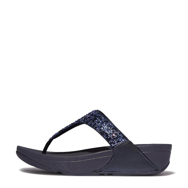 FitFlop Women's Lulu Crystal-Mix Toe-Post Sandal | The Shoe Co.