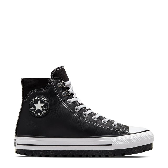 Converse Chuck Taylor All Star City Trek Waterproof Boot Black White Silver US 10.5