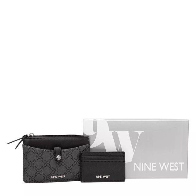 Nine West Jollie Boxed Small Top Zip Duo Bifold Wallet | DSW Canada