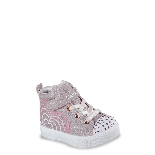 Skechers Toddler Girls' Twinkle Toes: Heart Blast Shimmer High-Top ...