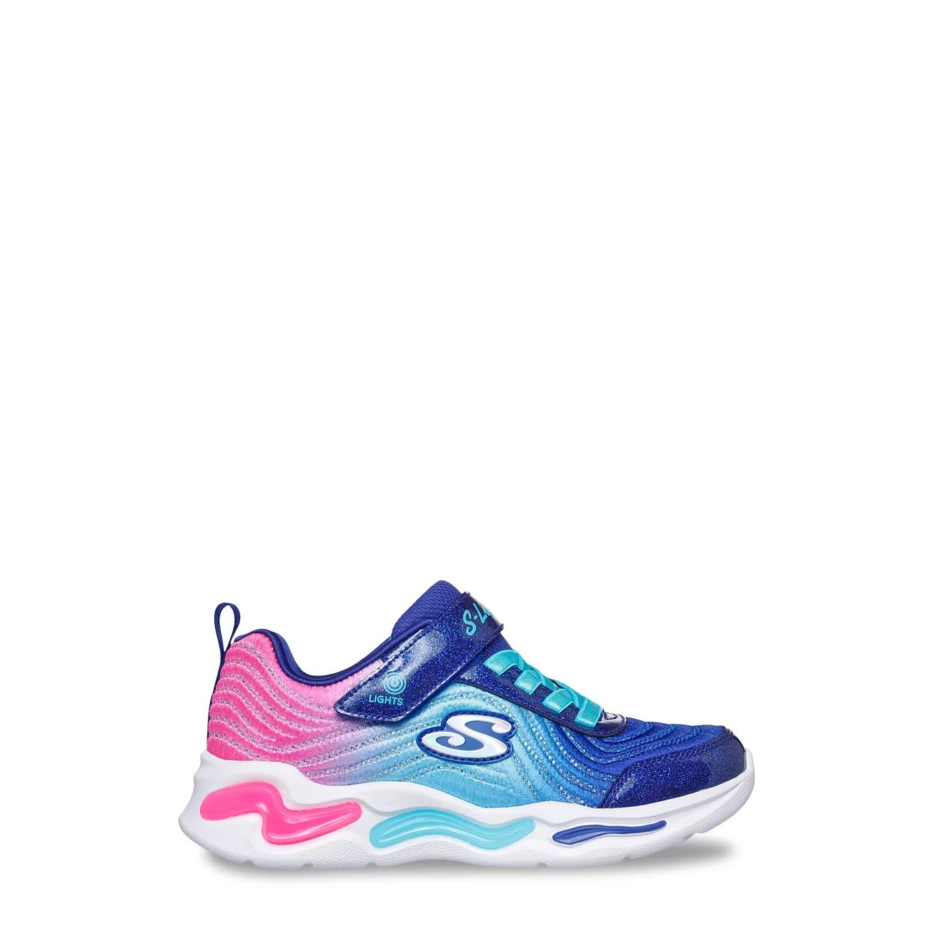 Skechers Youth Girls' S-Lights®: Wavy Beams - Ombre Express Sneaker ...
