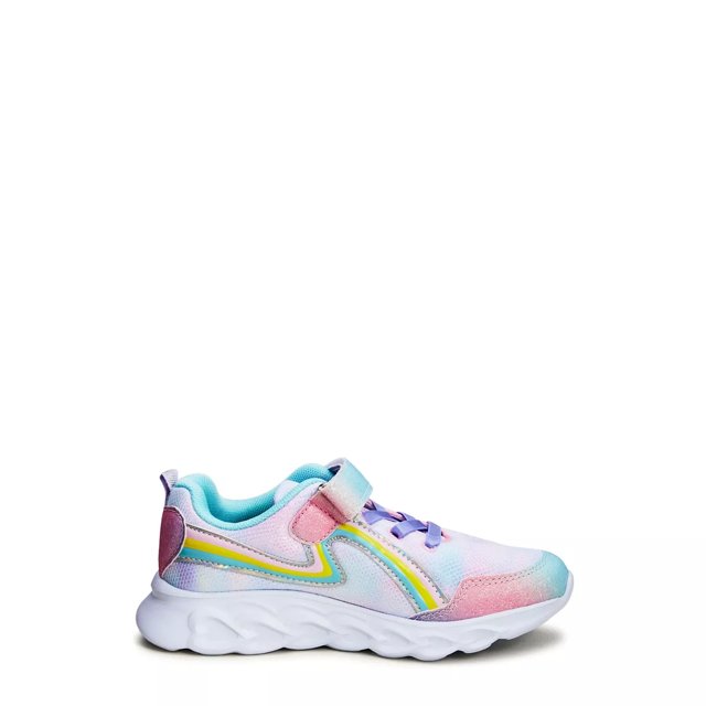 TRX Youth Girls' Rainbow Hearts Light-Up Running Shoe | The Shoe Company