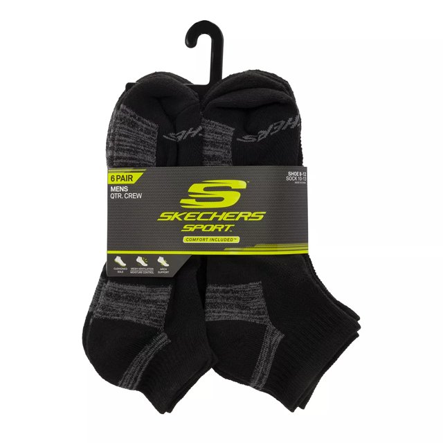 Skechers Men's 6-Pack Quarter Crew Socks | DSW Canada