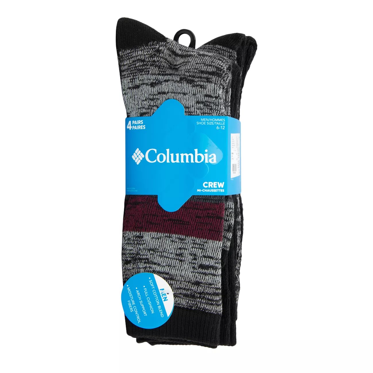 Columbia Men's 4-Pack Moisture Control Crew Socks | DSW Canada